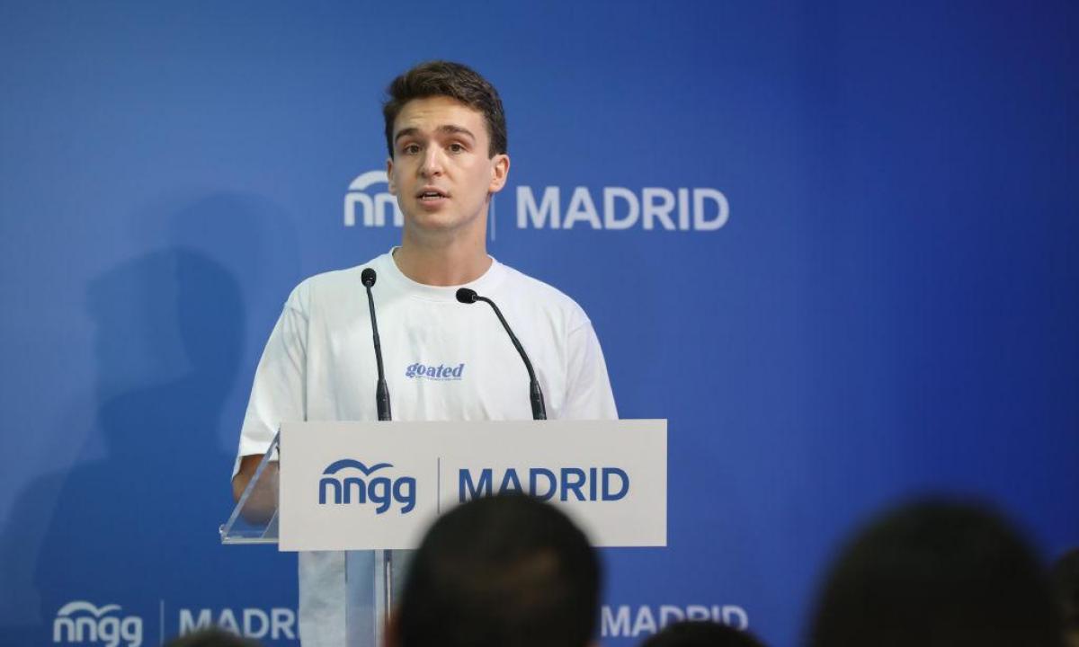 El presidente de las Nuevas Generaciones del PP de Ayuso