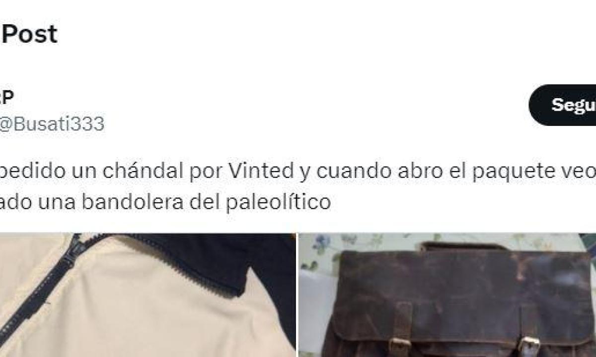 Compra un chándal en Vinted, recibe lo que no es y se lía una buena en X