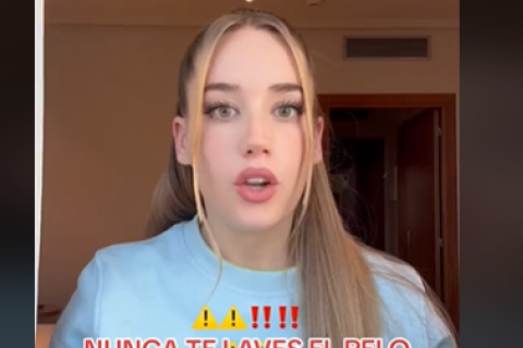 La streamer Lluna Clark cuenta por qué no hay que lavarse el pelo con ...