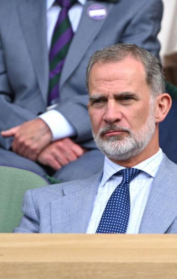Un experto se fija en Felipe VI en Wimbledon: 'Es muy raro ver este nivel'