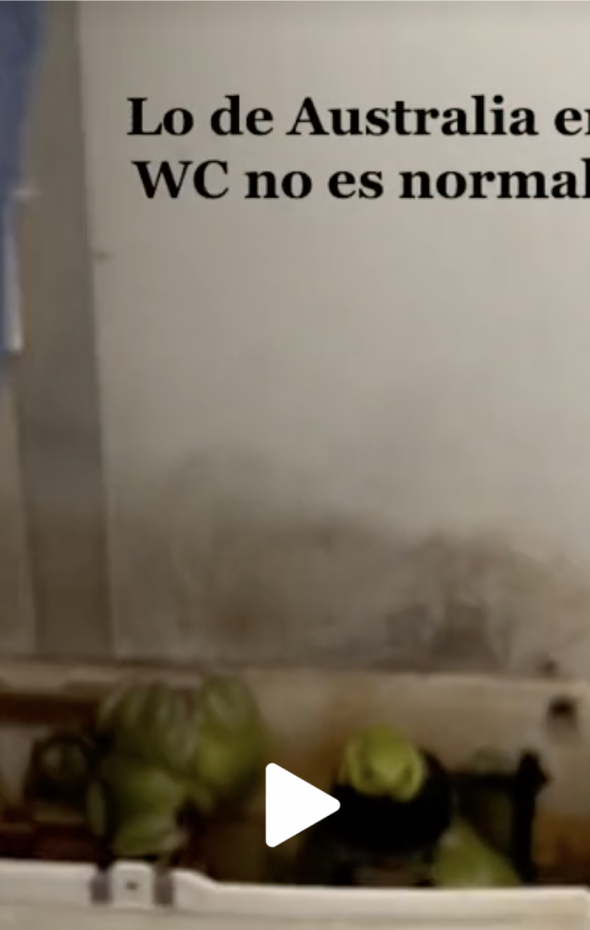 Un español muestra lo que ha visto en un baño de Australia y confirma ...