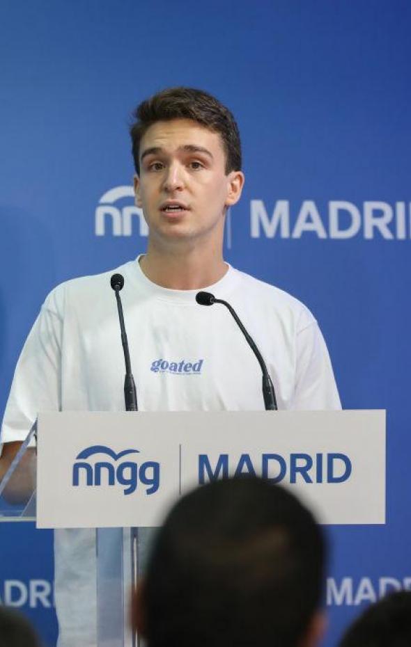 El presidente de las Nuevas Generaciones del PP de Ayuso