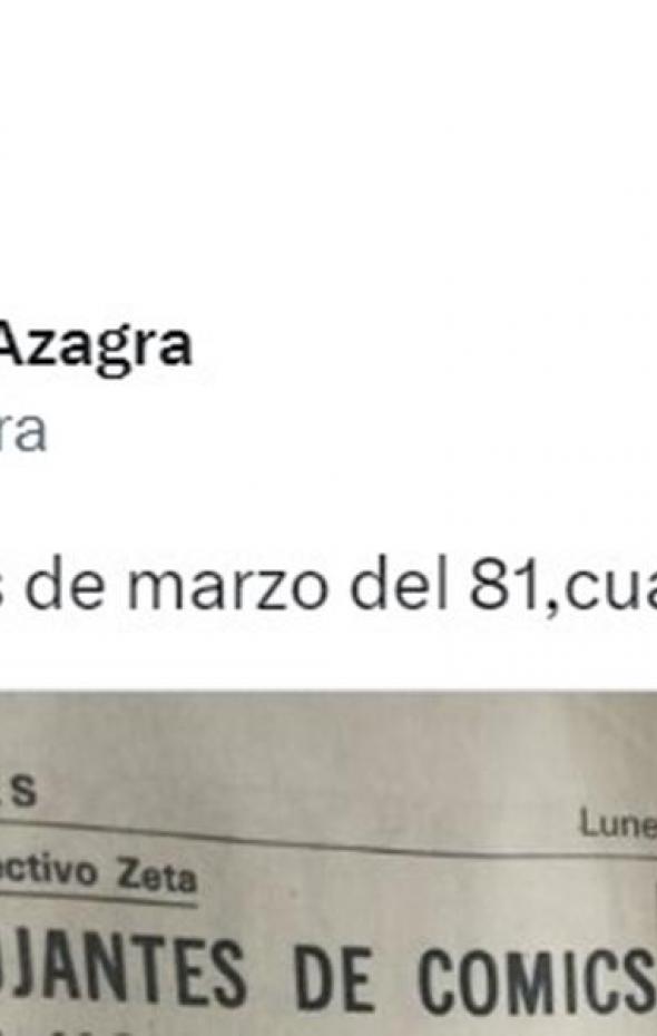 Un dibujante recuerda en una foto lo que le pasó en 1981 y deja claro ...