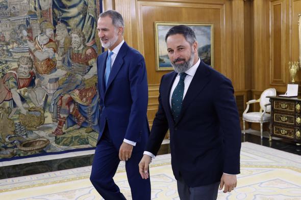 Abascal traslada al rey que apoyará la investidura de Feijóo siempre ...