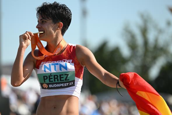 El 'gestazo' de María Pérez tras ganar el oro mundial en marcha: habla ...