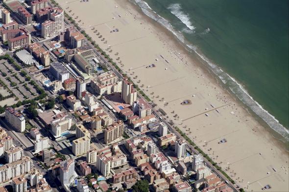 Impactante imagen del aspecto de la costa de La Safor en 30 años