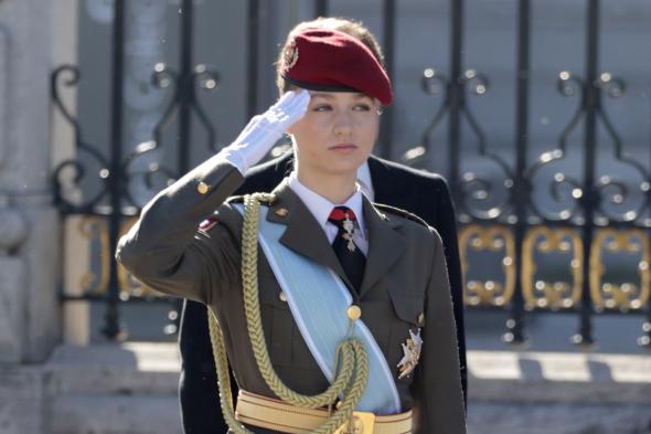 Los detalles del uniforme de la princesa Leonor en su primera Pascua Militar