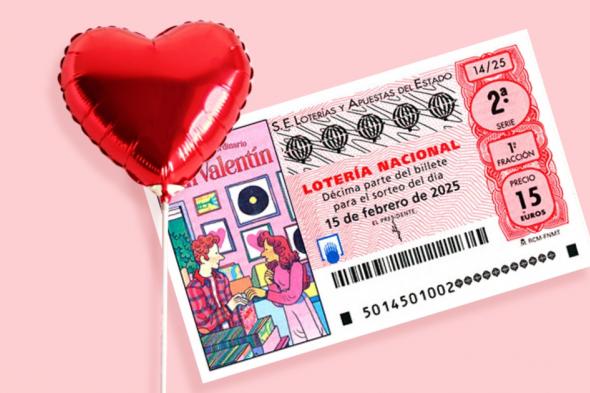 Premios del Sorteo Extraordinario de San Valentín de Lotería Nacional 2025