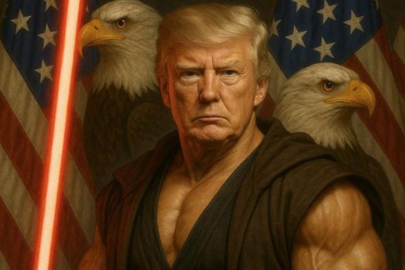 Tras la imagen del Papa Trump, la Casa Blanca publica a un Trump jedi