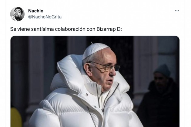 El abrigo del papa Francisco: Twitter se llena de memes con una foto falsa del pontífice