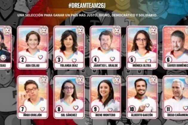 #Dreamteam26J, la colección de cromos con la que Unidos Podemos luce a ...
