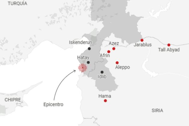 Mapa del nuevo terremoto de Turquía: Hatay y otras localidades afectadas