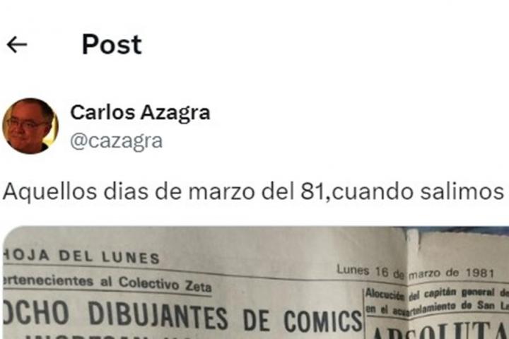 Un dibujante recuerda en una foto lo que le pasó en 1981 y deja claro ...