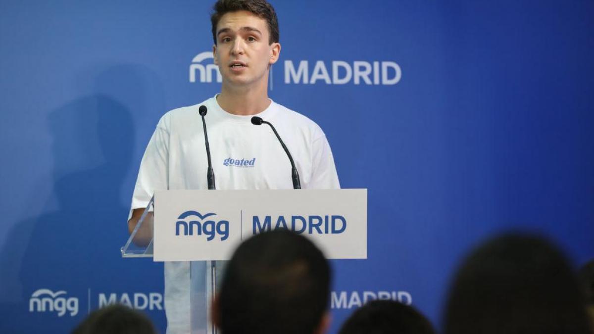 El presidente de las Nuevas Generaciones del PP de Ayuso
