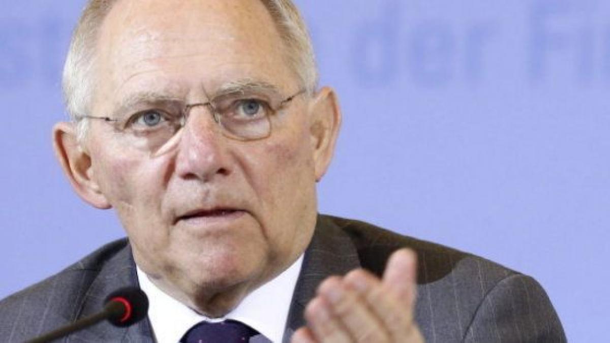 El ministro de Finanzas alemán, Wolfgang Schäuble, afirma que el ... El ministro de Finanzas alemán, Wolfgang Schäuble, afirma que el ...