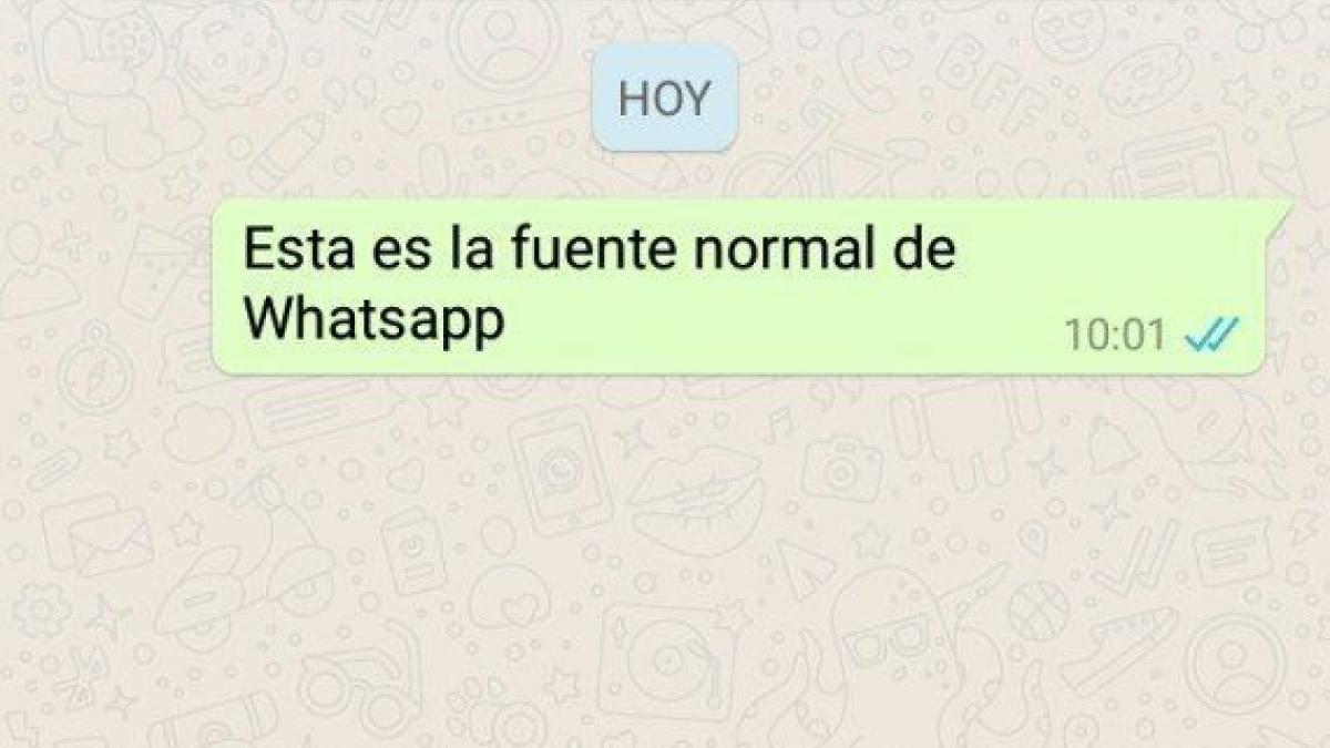 El nuevo tipo de letra de WhatsApp y cómo usarla