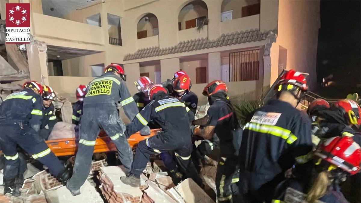 Así ha sido el rescate con vida de una de las personas atrapadas bajo los escombros en Peñíscola