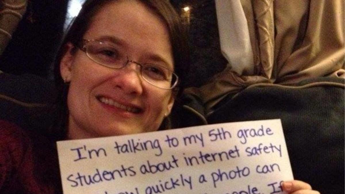 La lección sobre internet de esta profesora a sus alumnos (FOTOS)