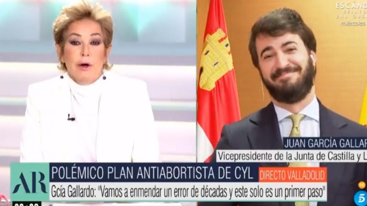 Ana Rosa se queda ojiplática ante esta respuesta de García-Gallardo ...