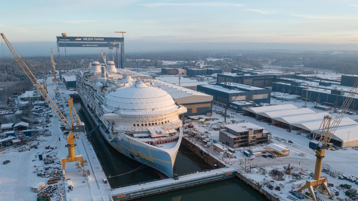Nace el crucero más grande jamás construido