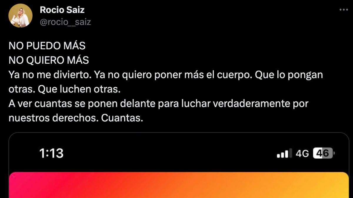 La cantante Rocío Saiz denuncia la interrupción de su concierto en el ...