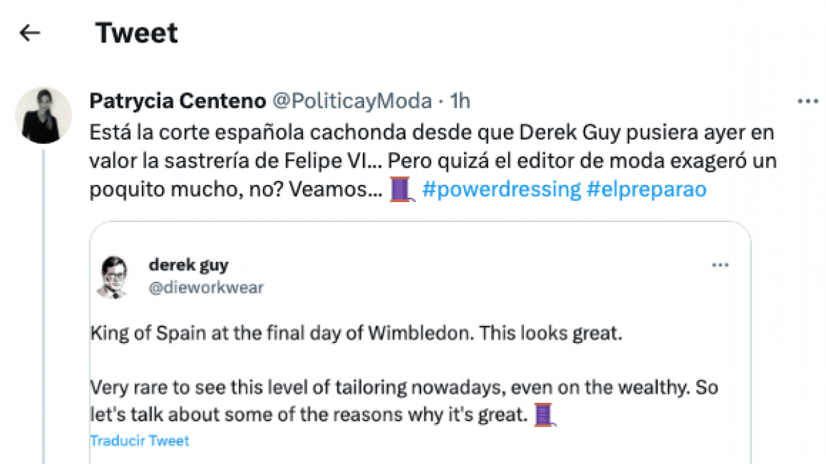 Una experta en protocolo ve la comentada foto de Felipe VI en Wimbledon ...