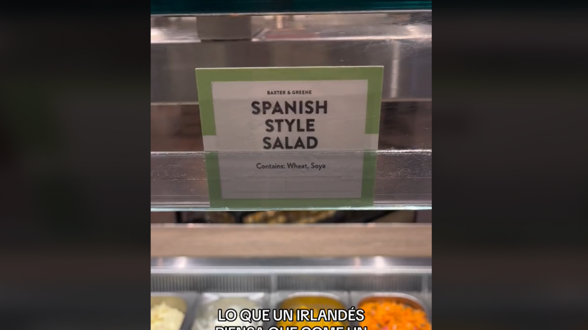 Graba lo que consideran en Irlanda una 'ensalada al estilo español ...
