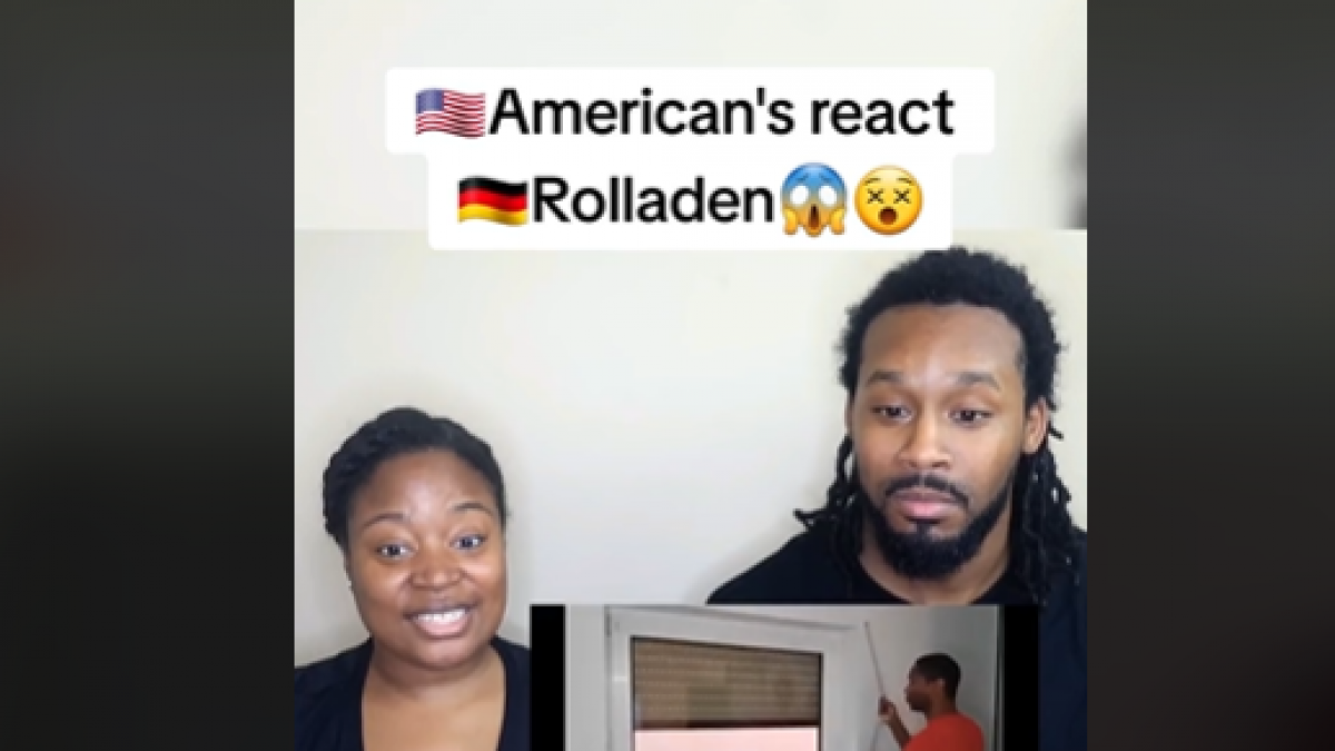 La reacción de los estadounidenses a las persianas es para hacer una foto