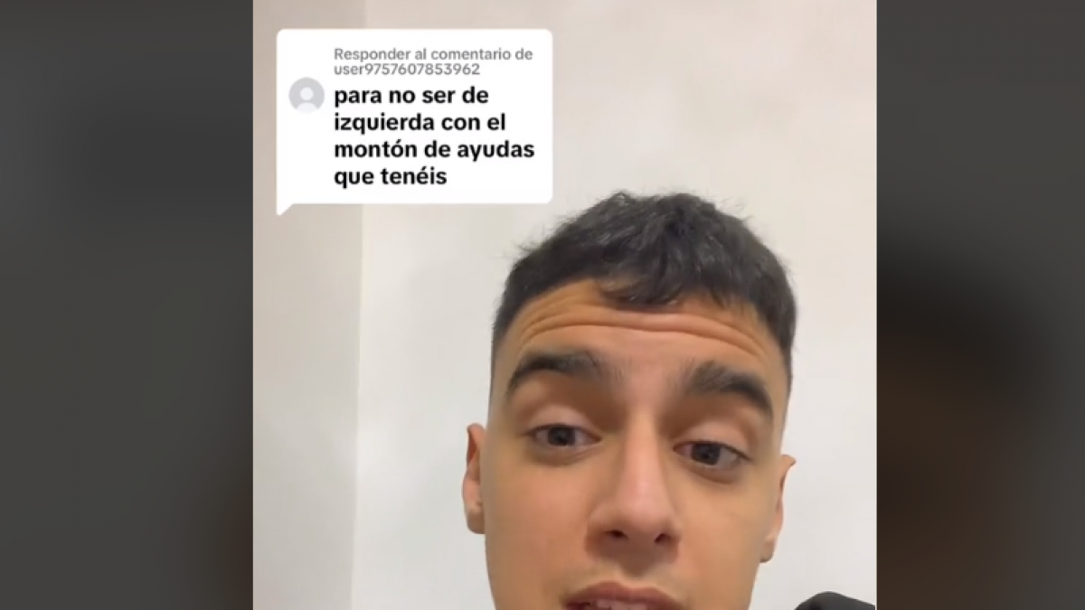 Dice que los de su país tienen muchas ayudas y la respuesta que le da ...