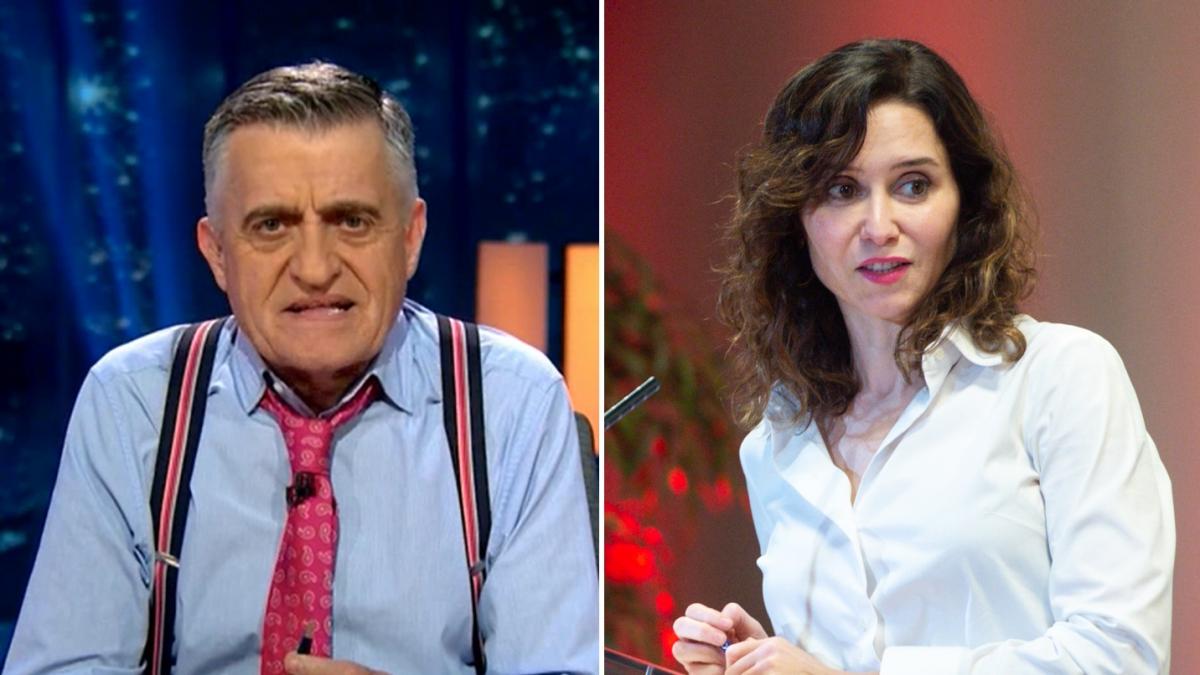 Ayuso dice que Sánchez está 'rodeado de fango' y el Gran Wyoming no defrauda con su respuesta