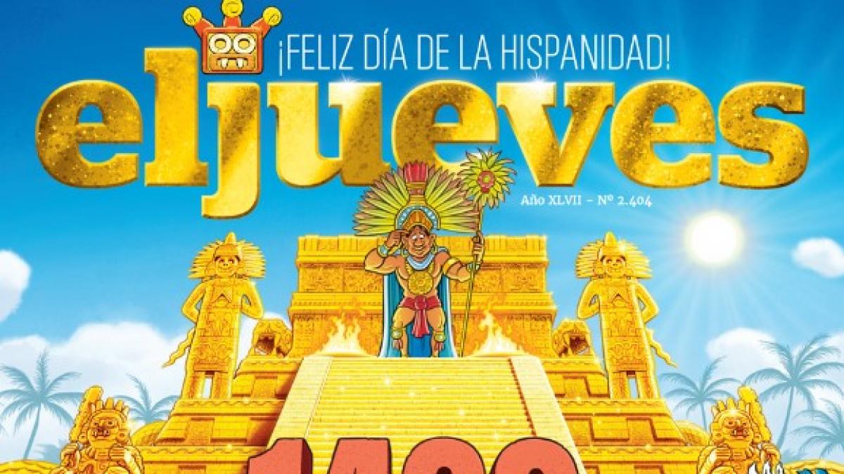 Esta portada de 'El Jueves' sobre el 12 de octubre está escociendo ... Esta portada de 'El Jueves' sobre el 12 de octubre está escociendo ...