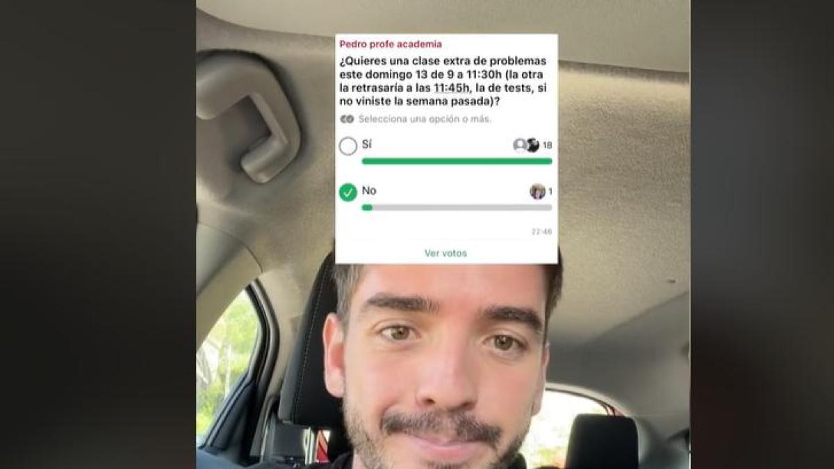 Un profesor propone clases optativas el domingo, es el único en votar ...