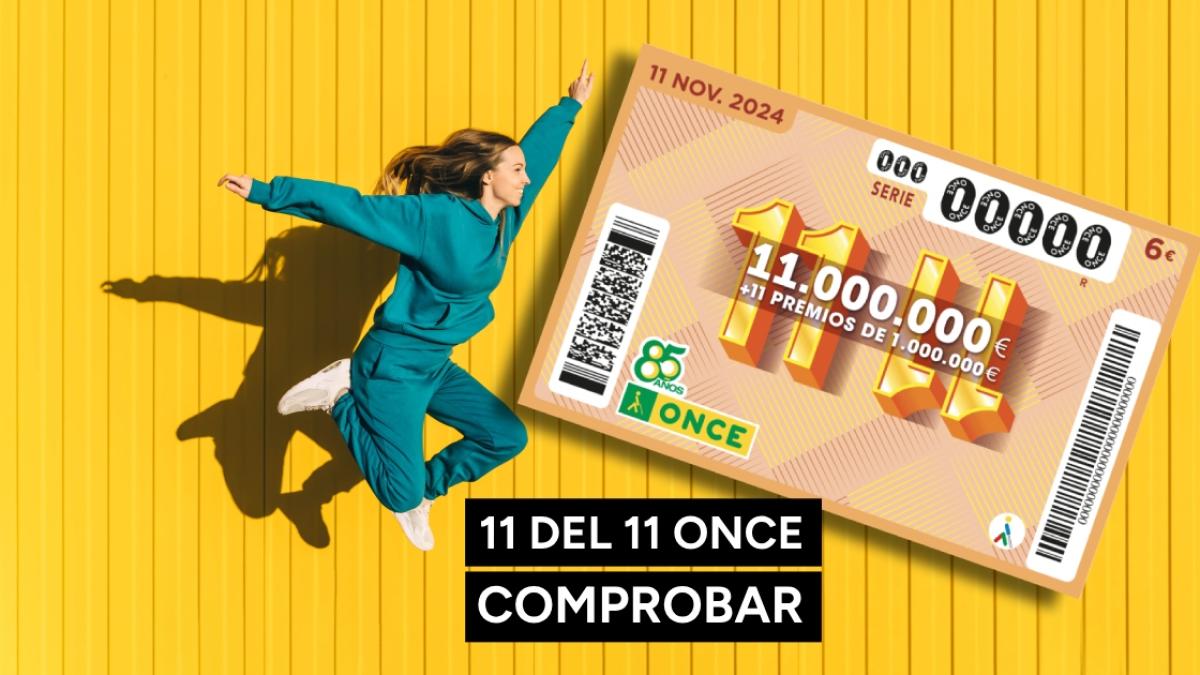 Comprobar resultados del Sorteo 11/11 de la ONCE 2024 hoy: cupón ...
