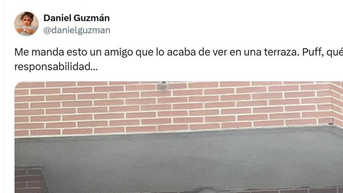 Un amigo le manda a Daniel Guzmán lo que ha visto en un balcón y él no ...