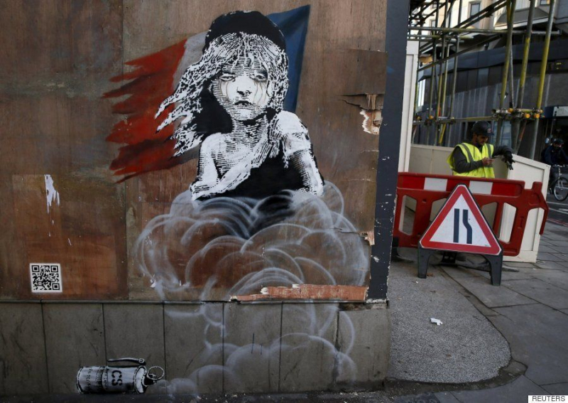 Banksy denuncia la situación de los refugiados de Calais en su último mural
