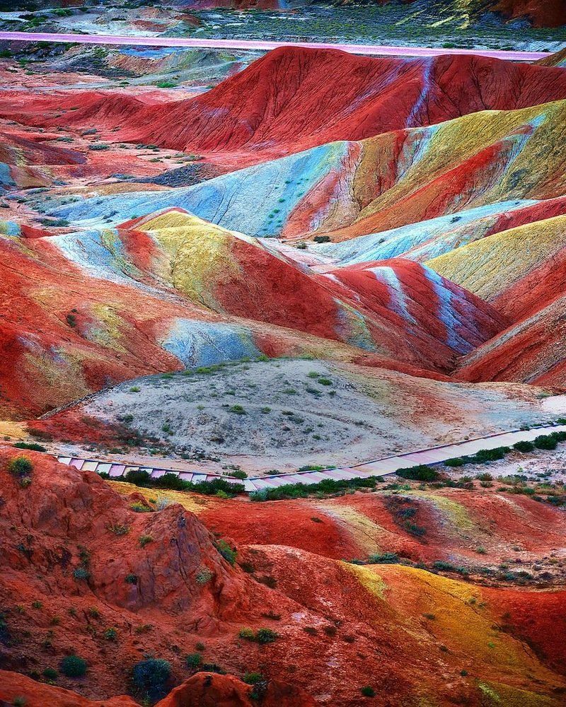 Parque Geológico Zhangye Danxia: montañas de colores en China (FOTOS)