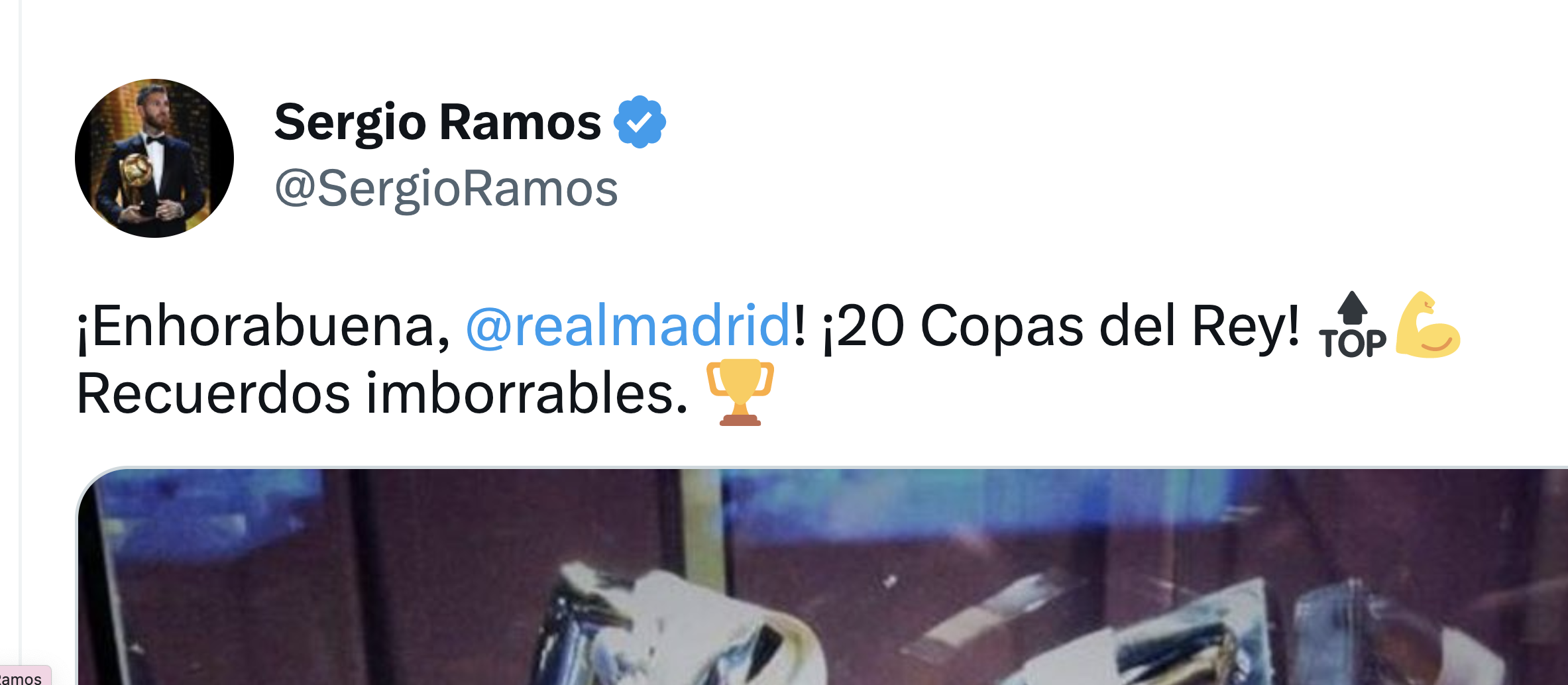 Sergio Ramos se pasa Twitter con su felicitación al Real Madrid: ojo a ...