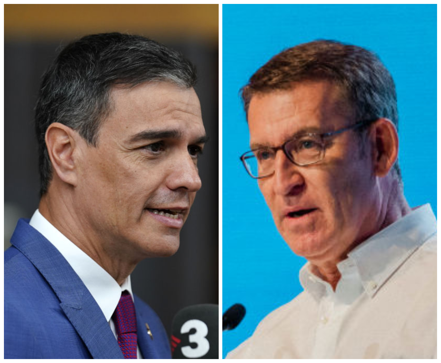 Hora del debate entre Pedro Sánchez y Núñez Feijóo y dónde ver el cara a cara hoy en directo