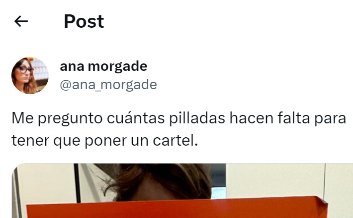 Ana Morgade se encuentra este cartel en un baño y no duda en sacar el ...