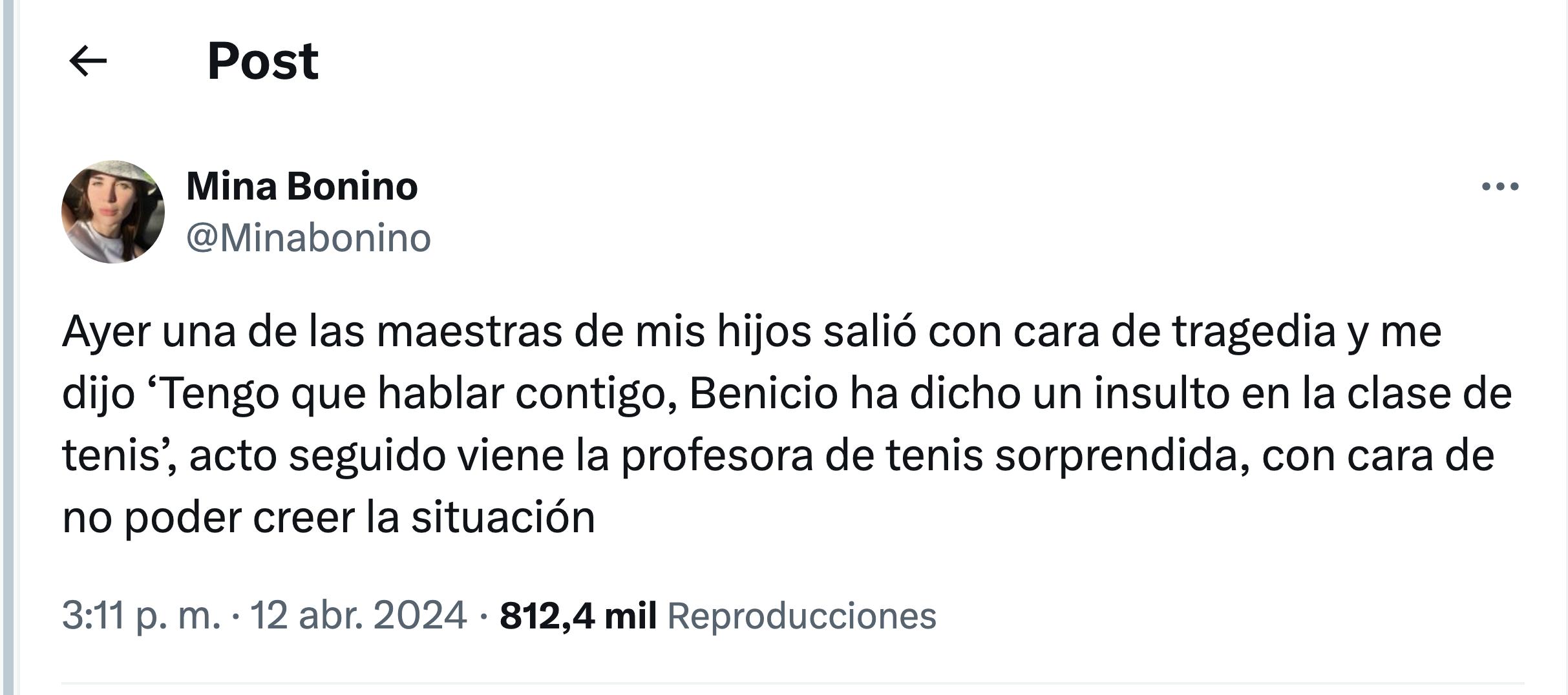 Mina Bonino, mujer de Valverde, triunfa al contar su reacción cuando la ...