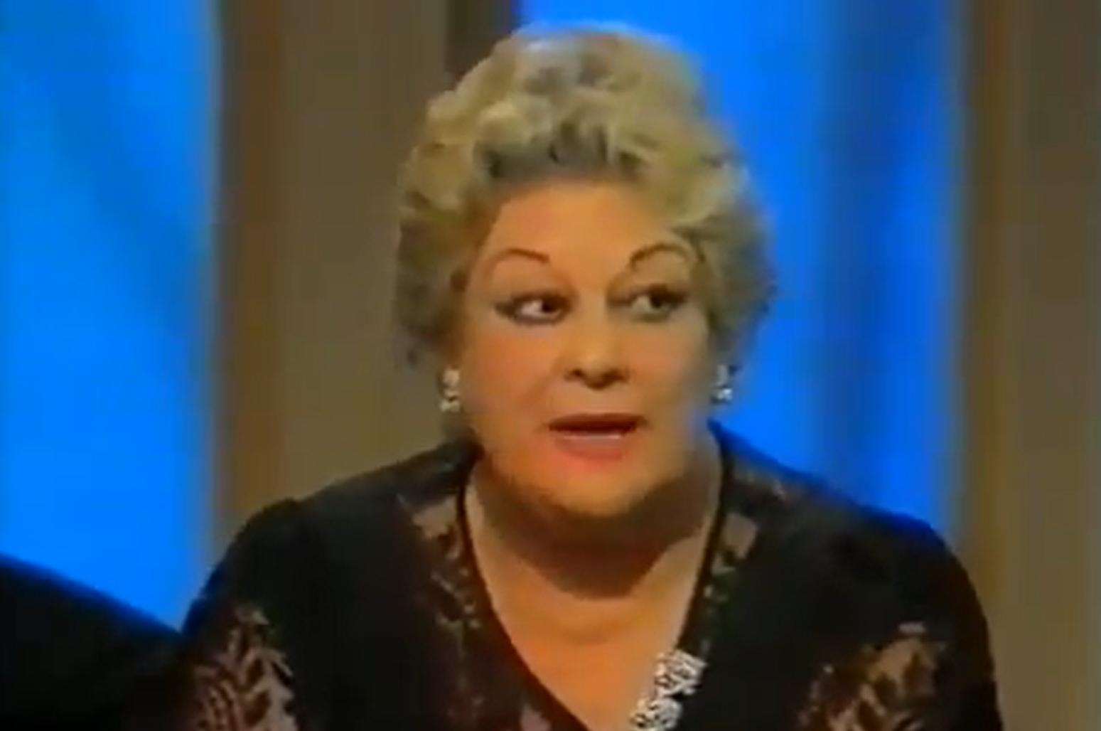 Emma Penella hizo esta reflexión sobre España en Eurovisión en 1989 ...