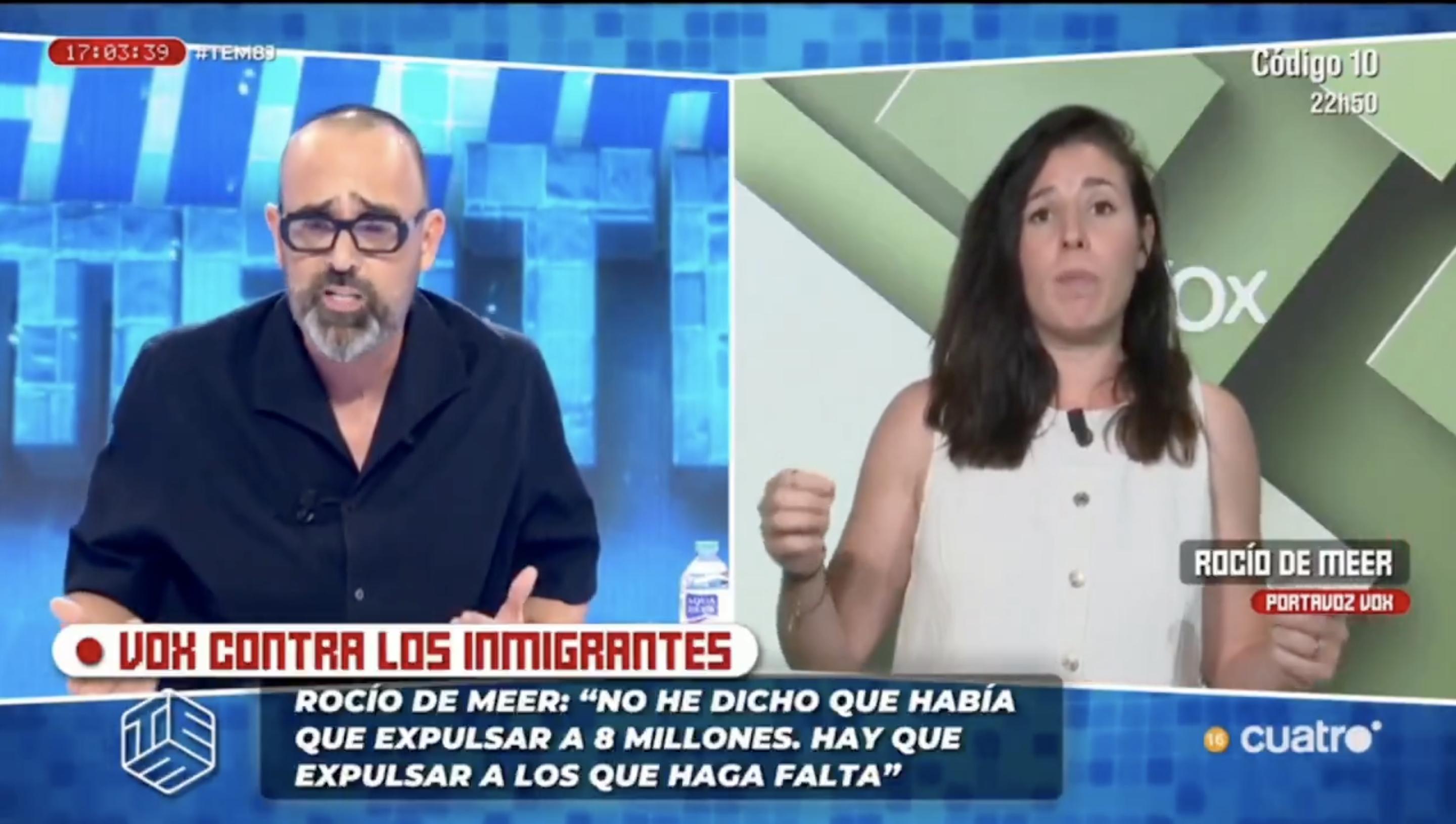 Encontronazo entre Risto Mejide y Rocío de Meer, de Vox: no dura la ...