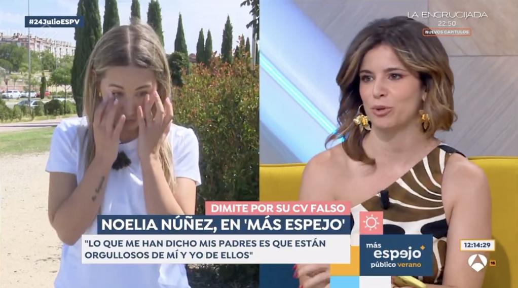 Llaman 'repaso' a lo que ha hecho Ana Iris Simón con Noelia Núñez en ...